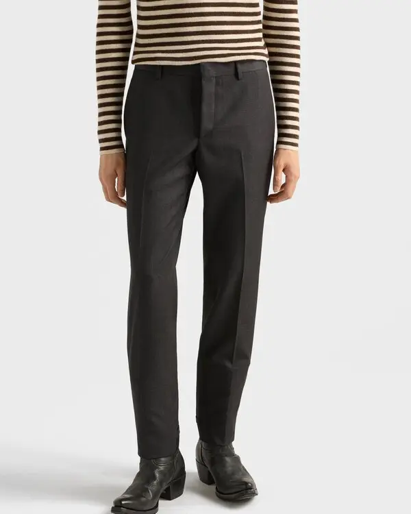 Prada Wool Pants - Anthracite Gray | Editorialist